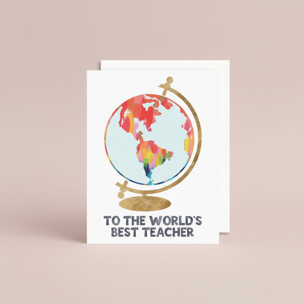 World's Best Teacher Greeting Card | Teacher Appreciation – Hive Sweet Home